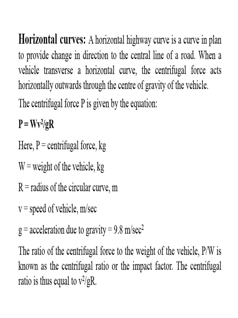 CE-341 L-9 Horizontal Curves (Read-Only) | PDF | Slope | Physics