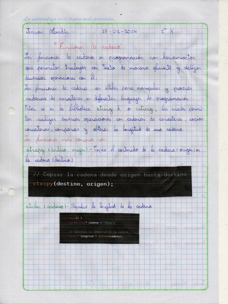 Funciones de Cadena | PDF