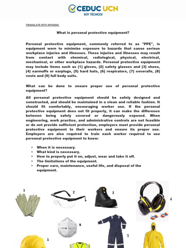 PPE (Reading) | PDF