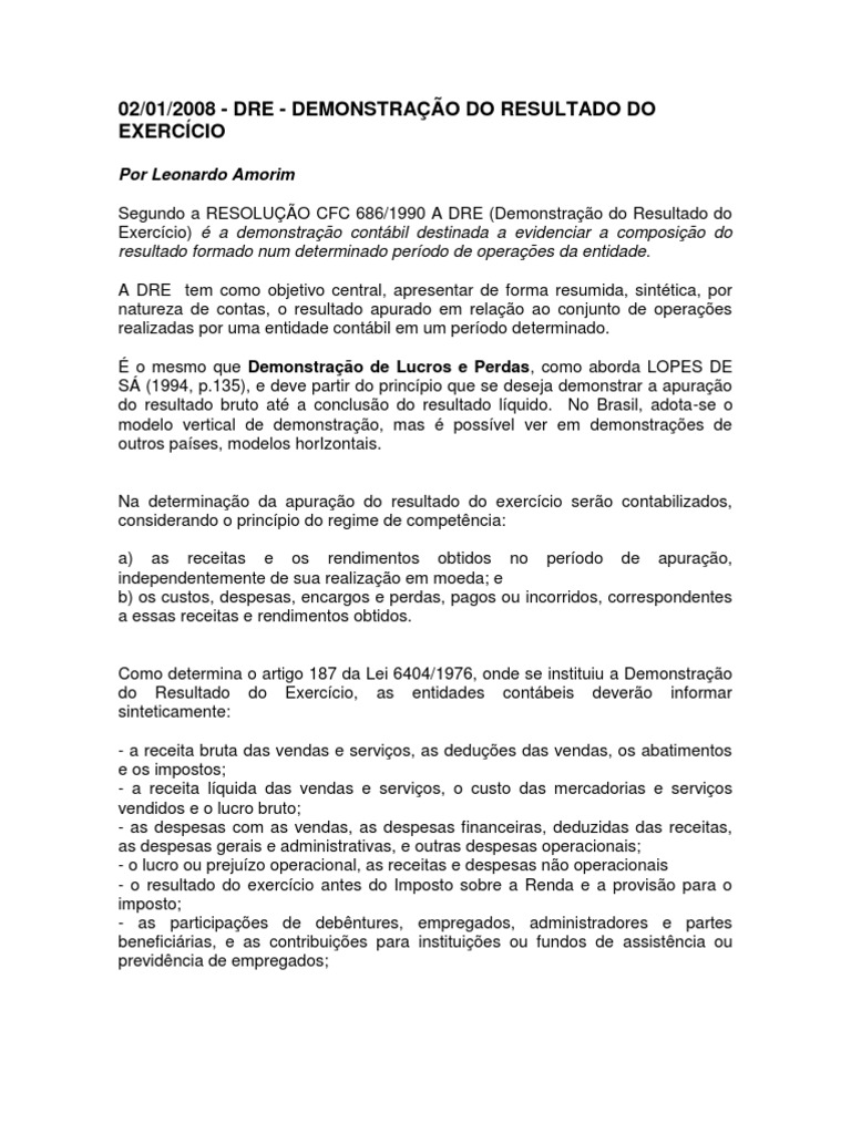 Modelo Dre NBC | PDF | Relatório anual | Lucro (economia)