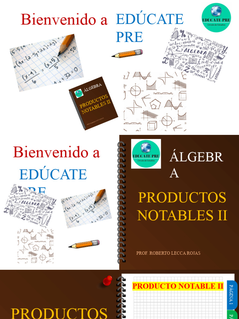 Tema 6 - Productos Notables Ii - Libreta | PDF