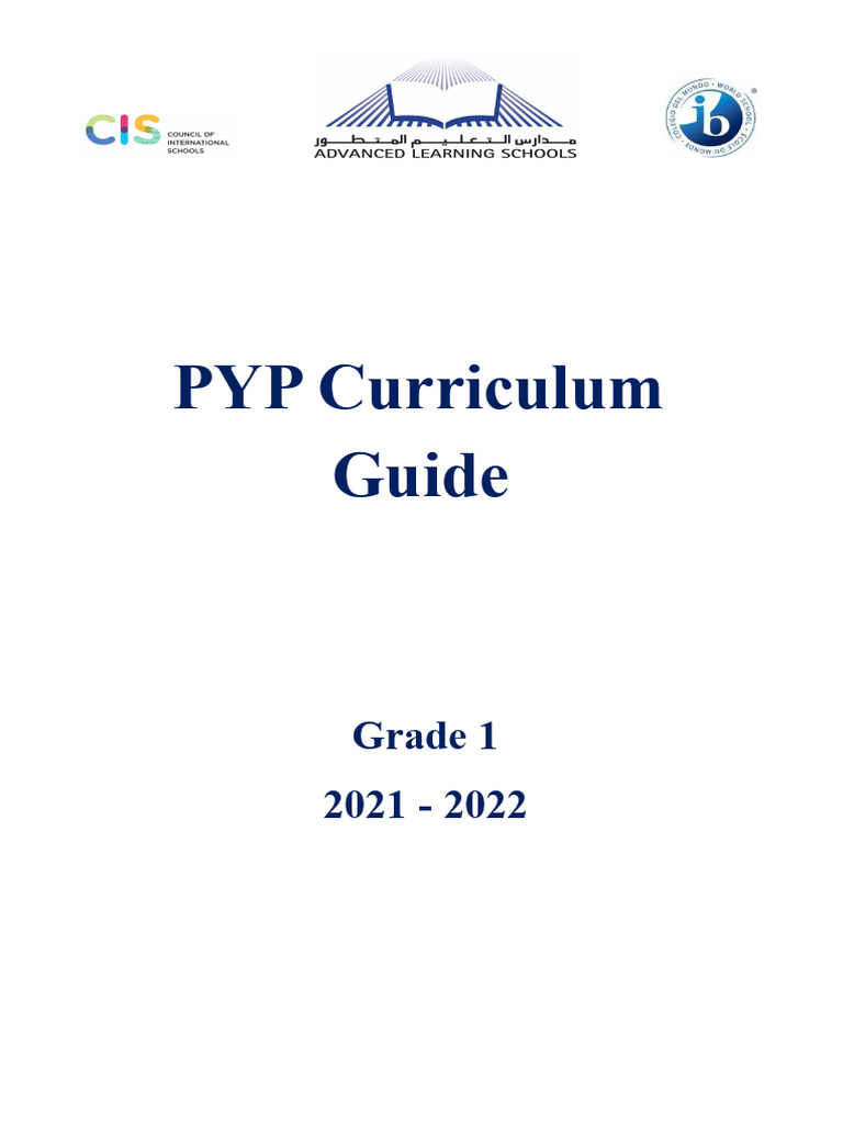 G1 PYPCurriculumGuide | PDF | Educational Technology | Curriculum