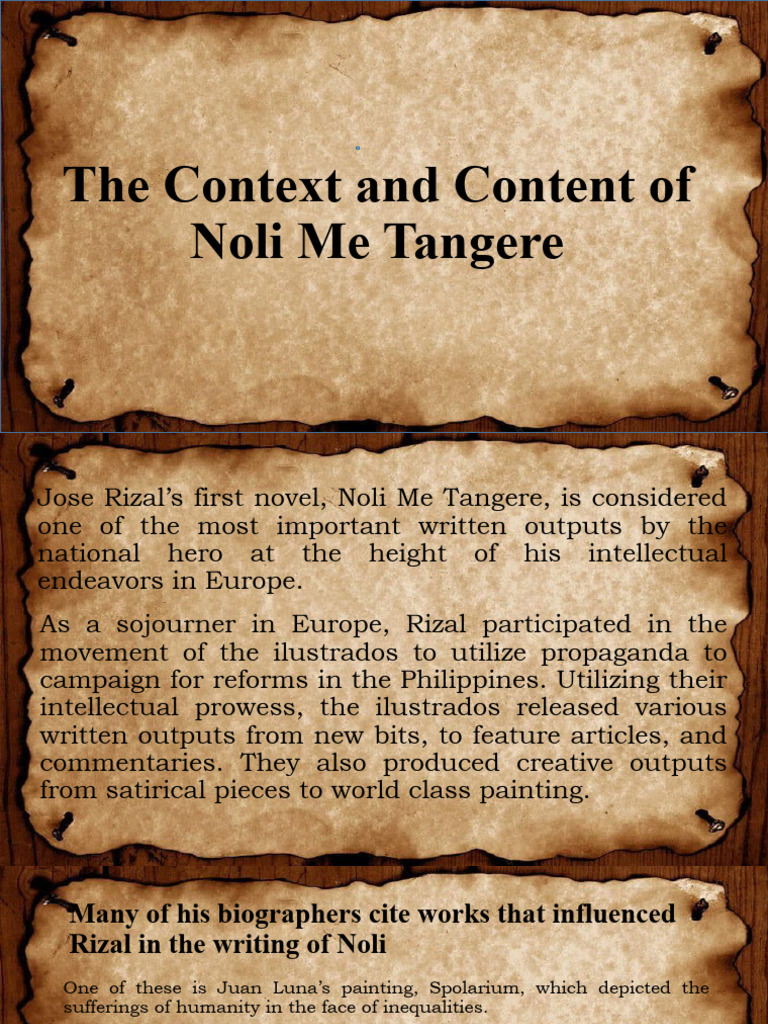 The Context and Content of Noli Me Tangere | PDF | Philippines