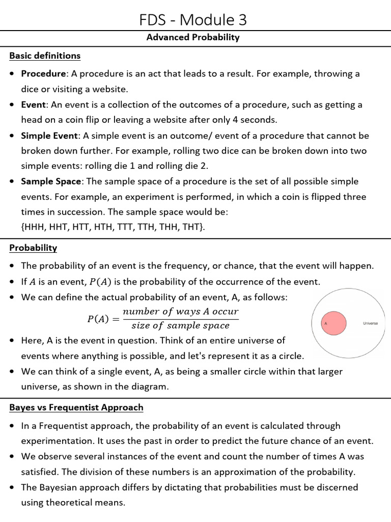 M3 - FDS | PDF | Probability Distribution | Variance
