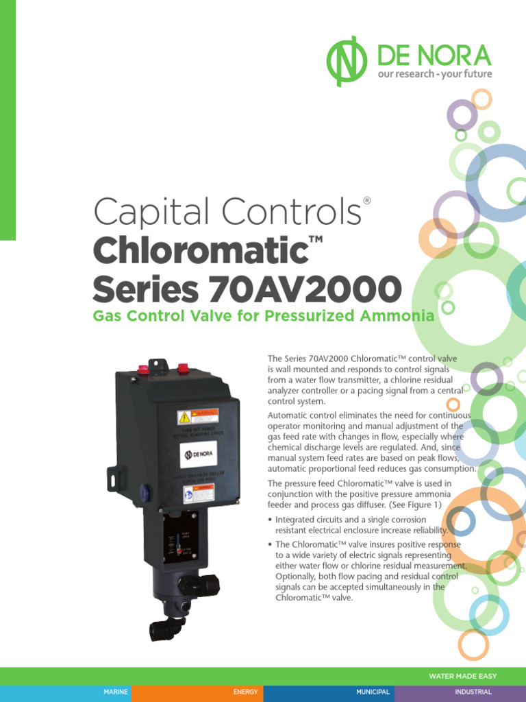 Capital Controls Chloromatic Series 70AV2000: Gas Control Valve For ...
