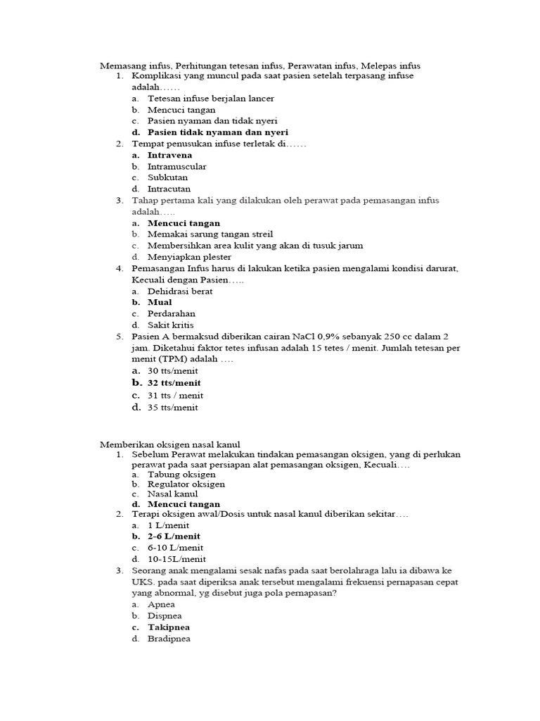 Panduan Dasar Perawatan Infus | PDF