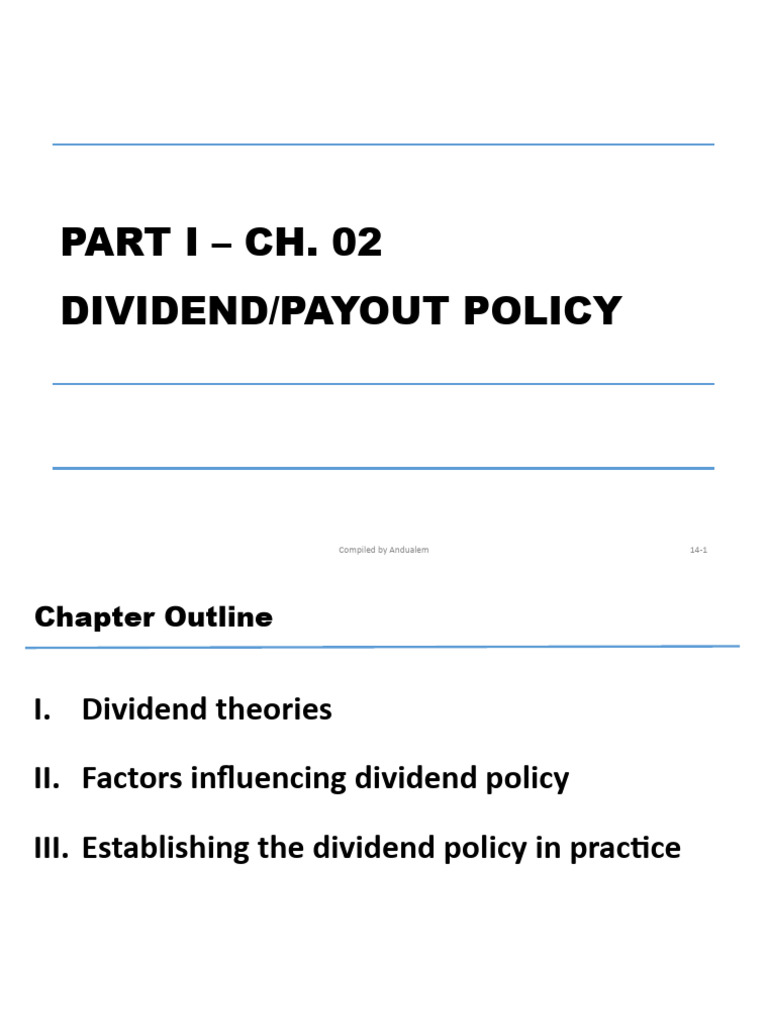 FM II - Chapter 02, Divided Payout | PDF | Dividend | Stocks