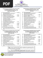 ERF Requirements Checklist Teacher IV | PDF