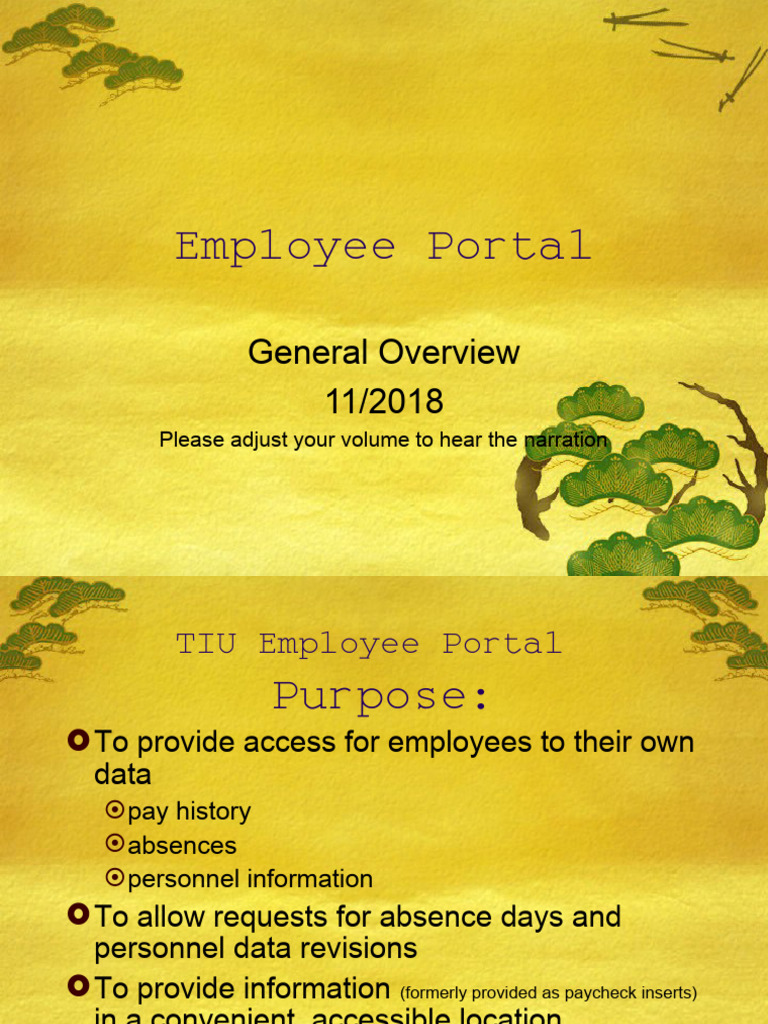 Portal Basics Presentation | PDF