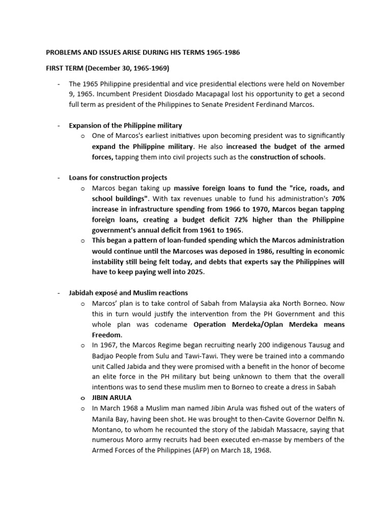 MARCOS | Download Free PDF | Philippines | Government