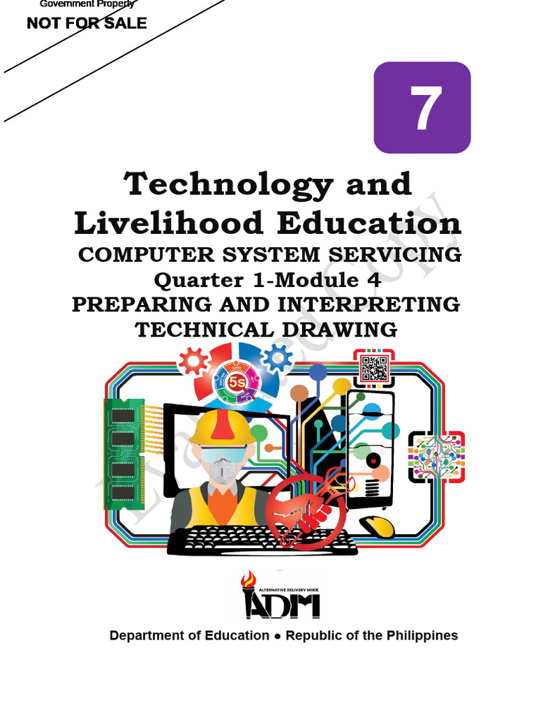 TLE7 CSS Mod4 Preparing and Interpreting Technical Drawing V3 | PDF | Capacitor | Logic Gate