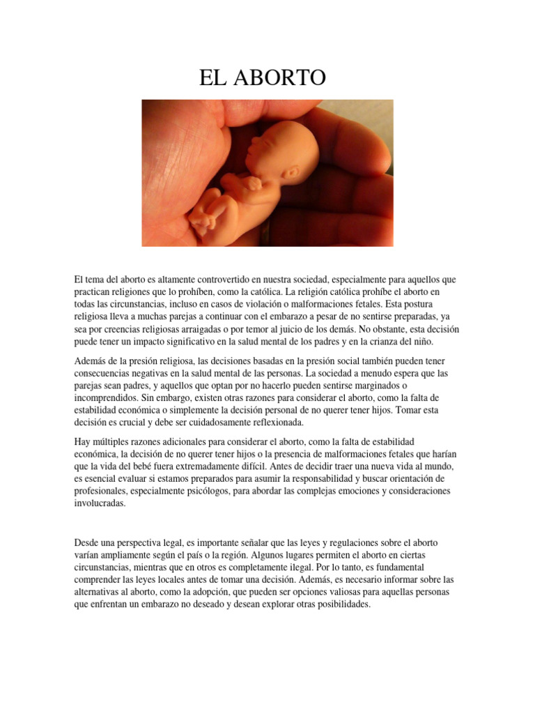 El Aborto | PDF | Aborto | Violación