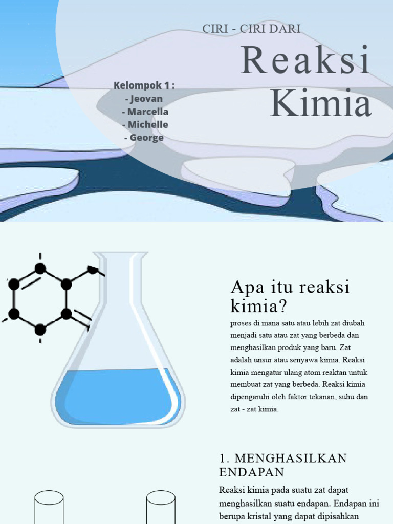 Chemical Reactions Science Presentation in Pastel Illustrations ...