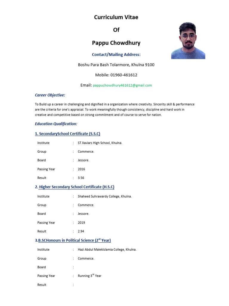 Pappur CV | PDF
