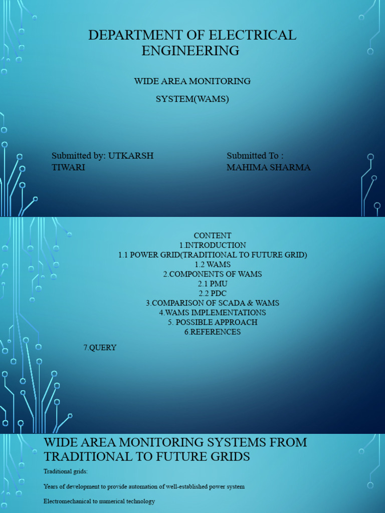 WAMS | PDF | Computer Science | Computer Engineering