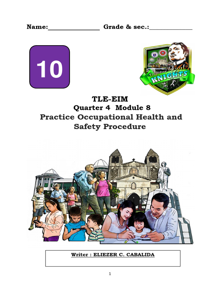 Practice Occupational Health and Safety Procedure: Tle-Eim | PDF