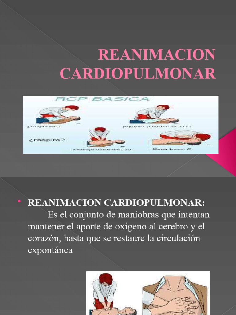 Reanimacion Cardiopulmonar | PDF