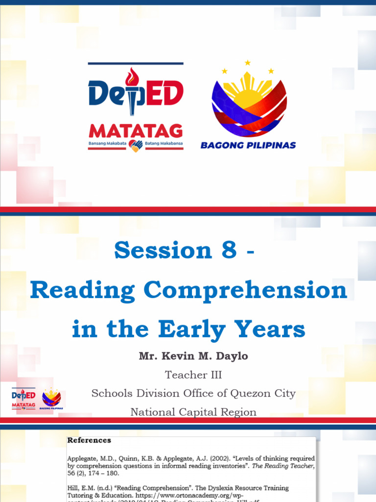 Early Years Reading Comprehension Guide | PDF | Reading Comprehension ...