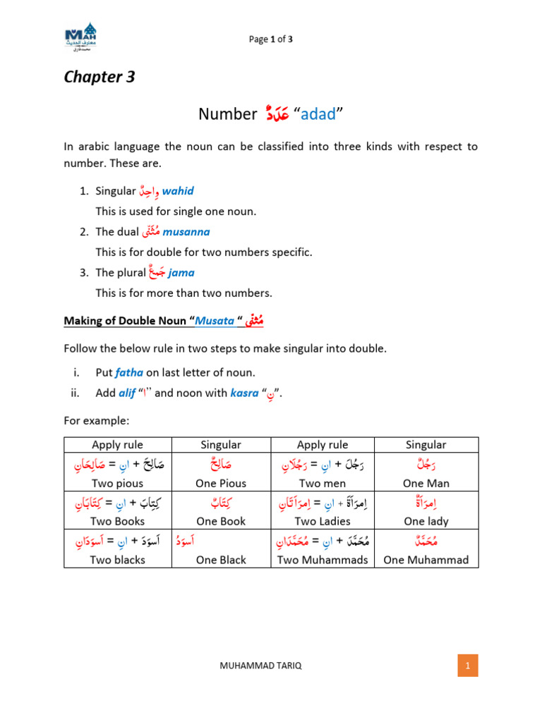 Arabic Lecture 02 | PDF