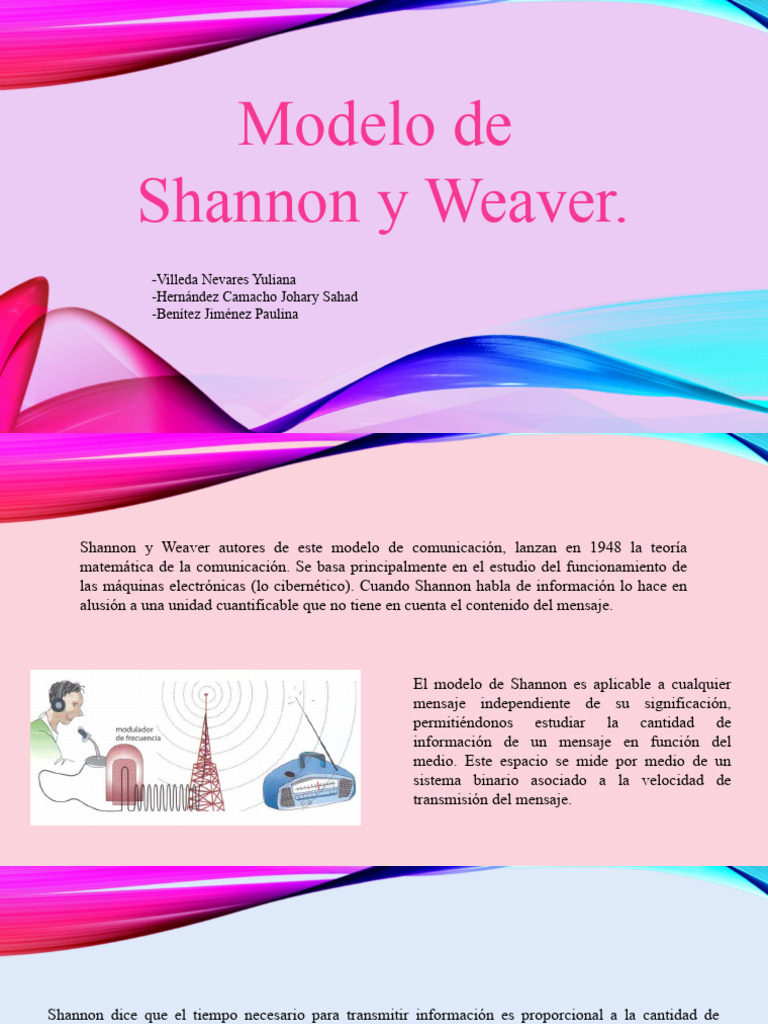 Modelo de Comunicación Shannon y Weaver | PDF | Comunicación | Información