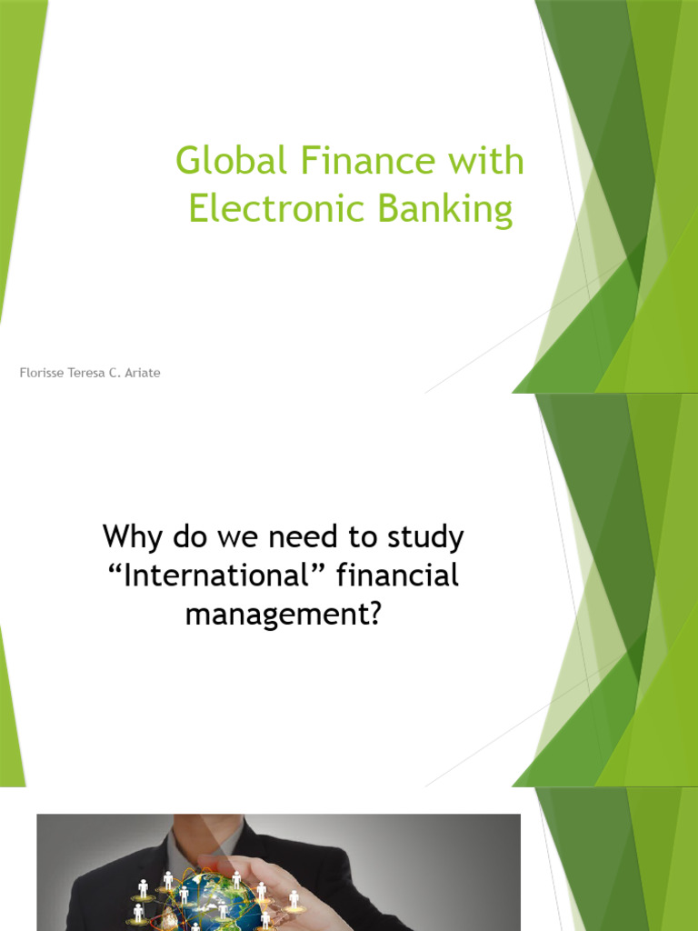 Global Finance With E-Banking | PDF | Finance & Money Management