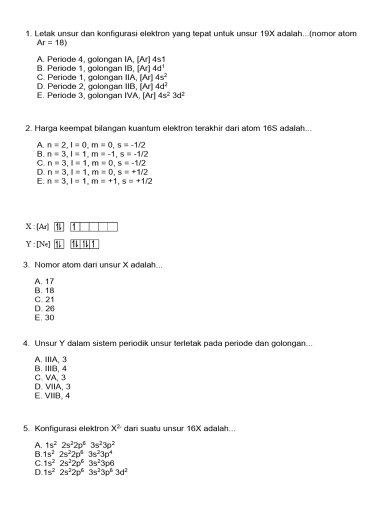 10 - Kimia - Struktur Atom Dan Spu | PDF