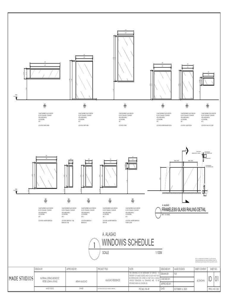 Window Schedule | PDF | Bedroom | Culture Of Queensland