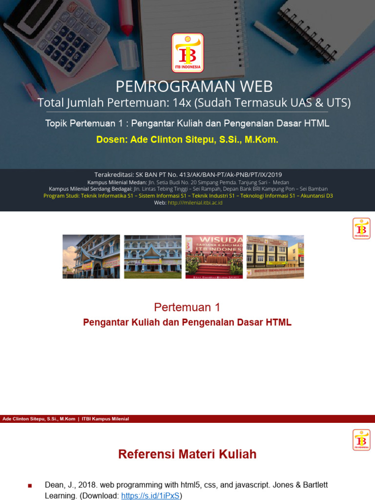 Pertemuan 1 - Pemrograman Web | PDF