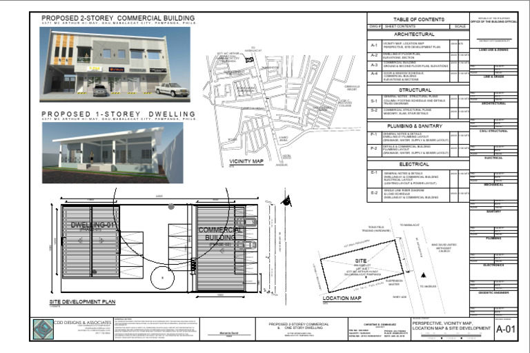 Commercial & Dau Home - Building Permit Drawing-A-1 | PDF | Civil ...