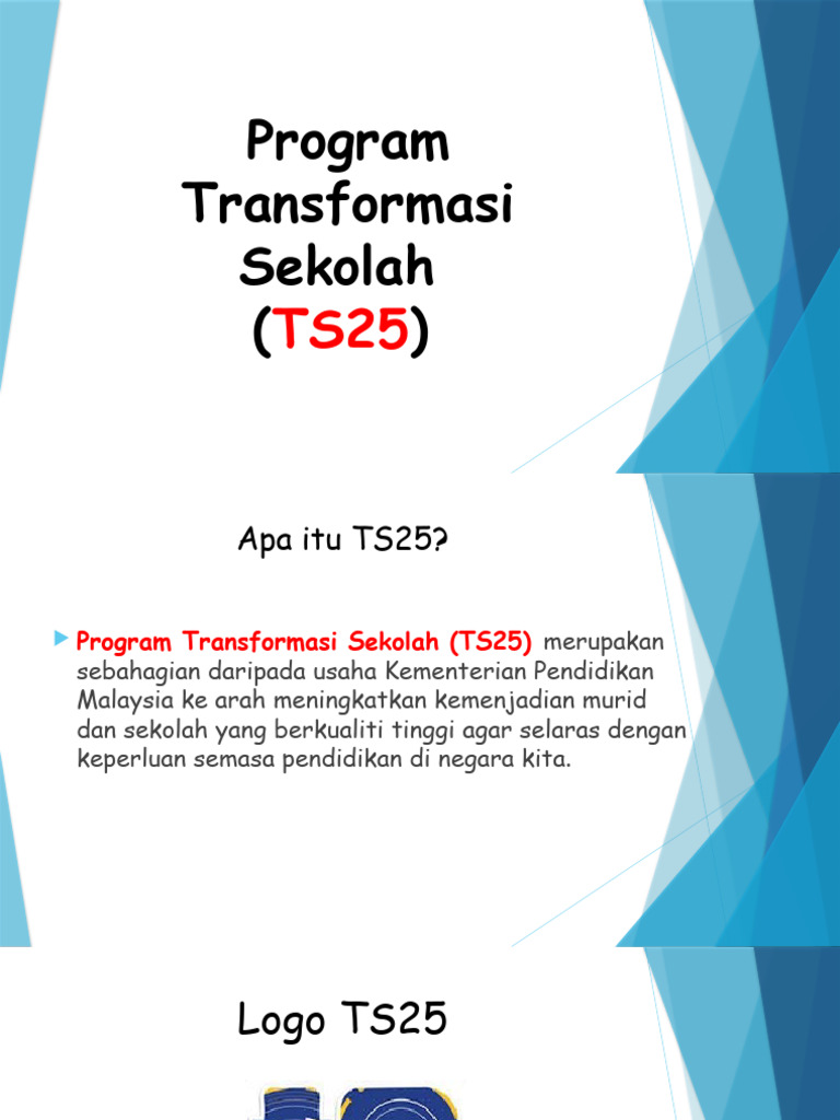 Program Transformasi Sekolah TS25 | PDF