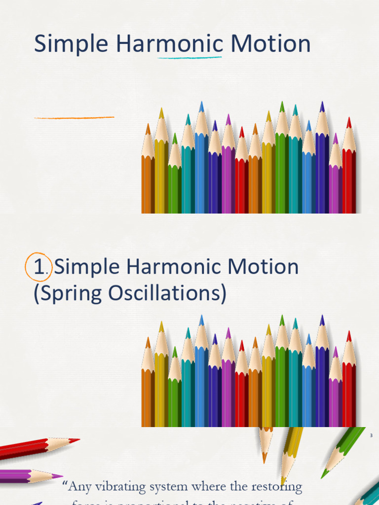 Simple Harmonic Motion (New) | PDF | Oscillation | Force