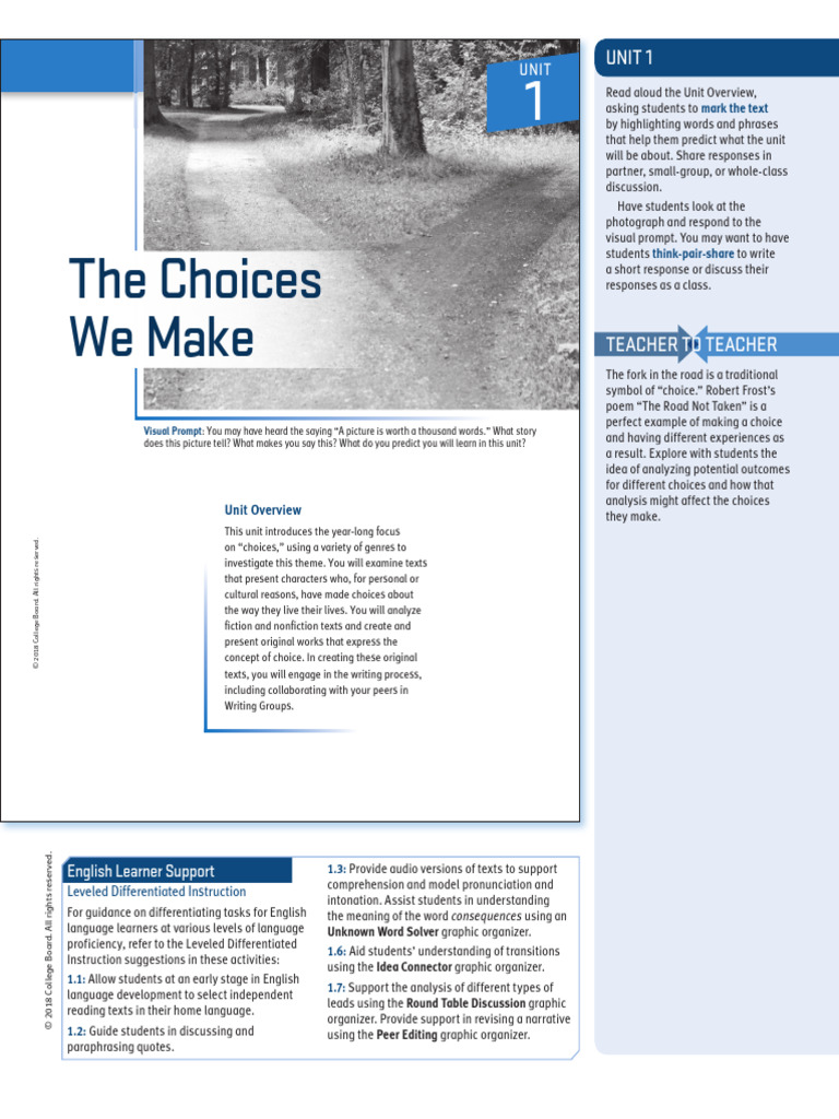 Ela Grade 7 Unit 1 National Teacher Edition | PDF | Reading ...