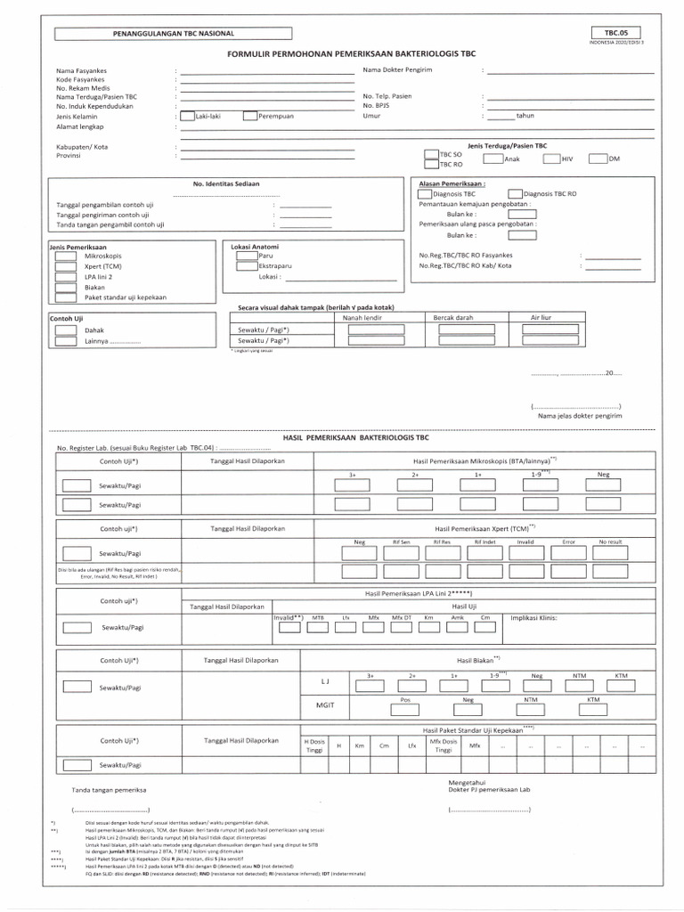 Form TBC 05 Ok | PDF