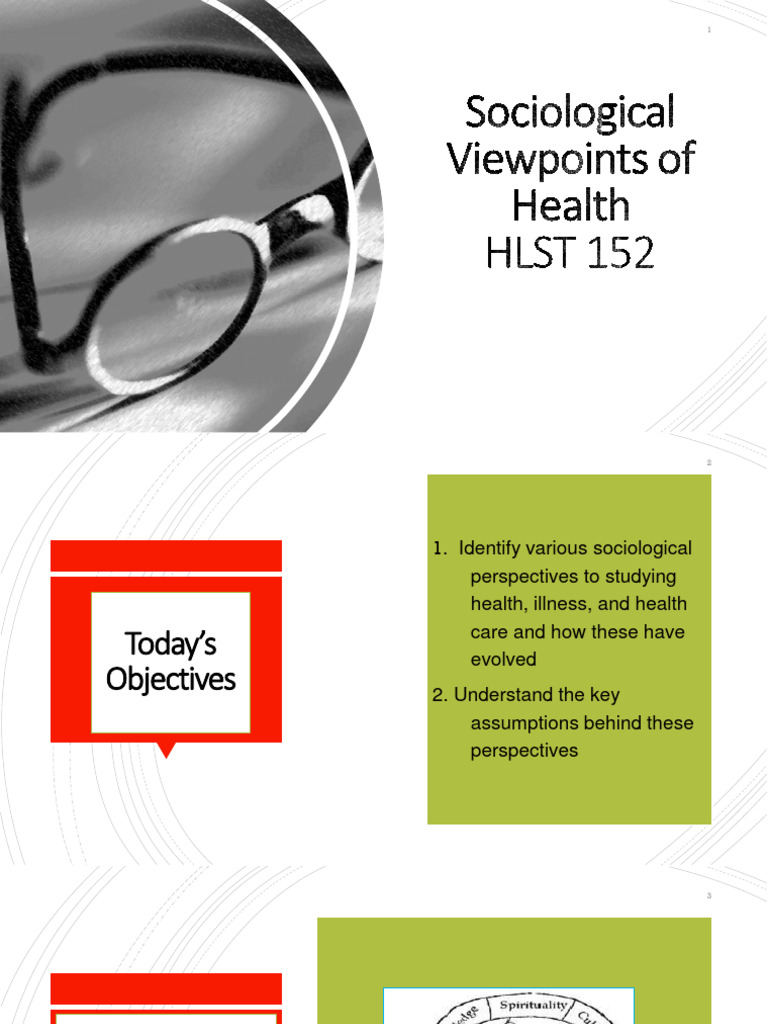 Sociological Perspectives of Health - Class 3 | PDF