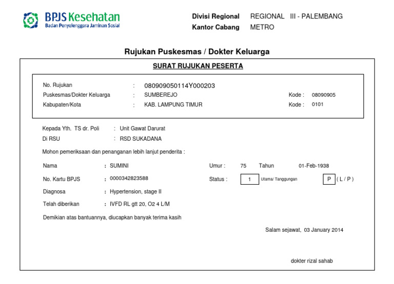 Cetak Rujukan Sumini | PDF
