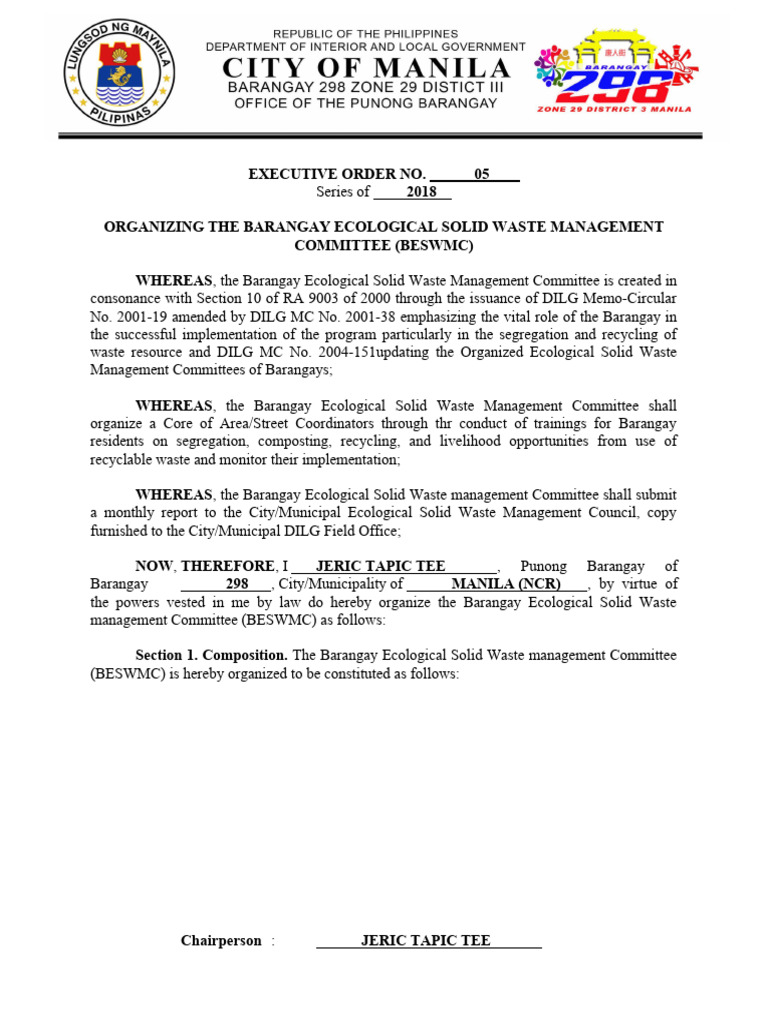 05 Beswmc | PDF | Waste Management | Waste