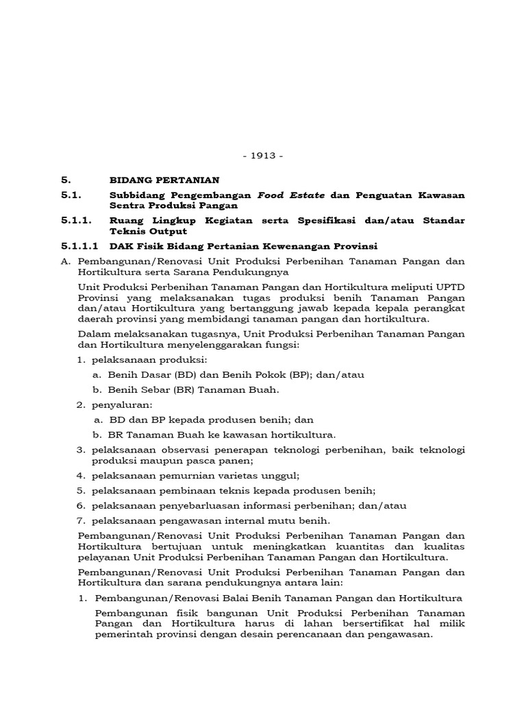 Draft Lampiran JUKNIS DAK Fisik Pertanian TA 2024 | PDF