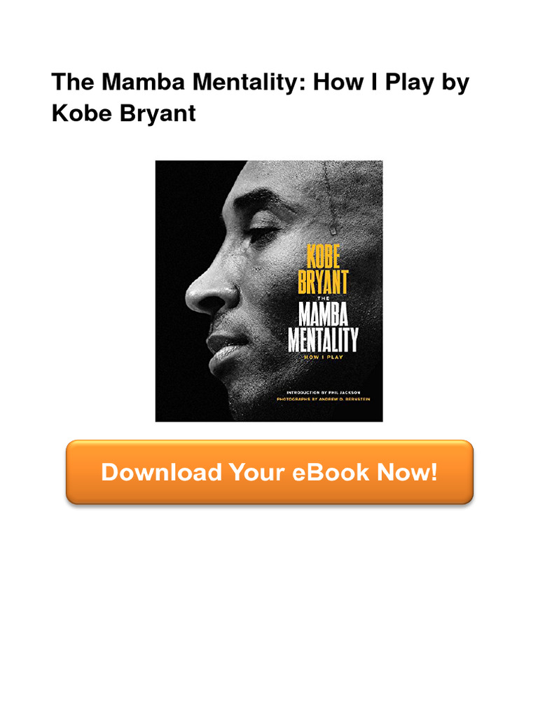 Mamba Mentality: How I Play PDF Download | PDF
