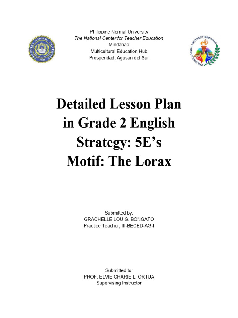 Detailed Lesson Plan in Teaching English 2 - Degrees of Adjectives (5es ...