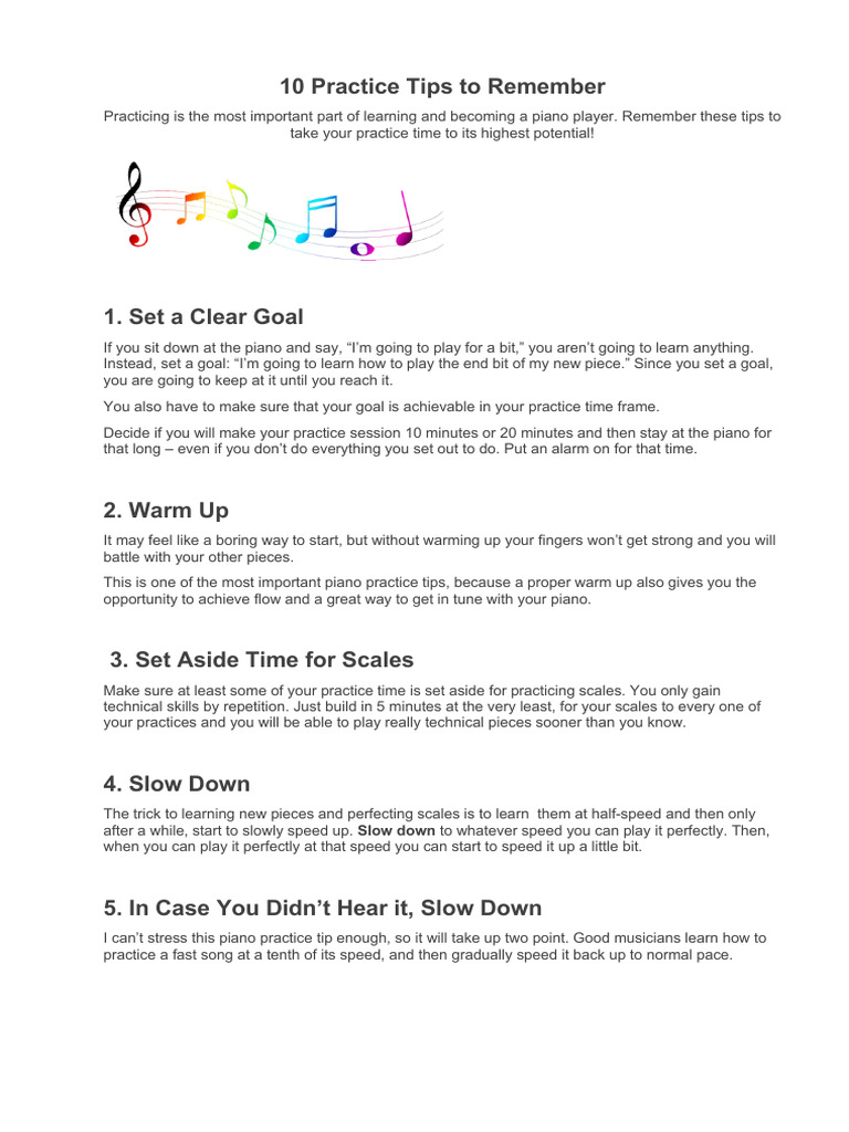 The Importance of Practice | PDF