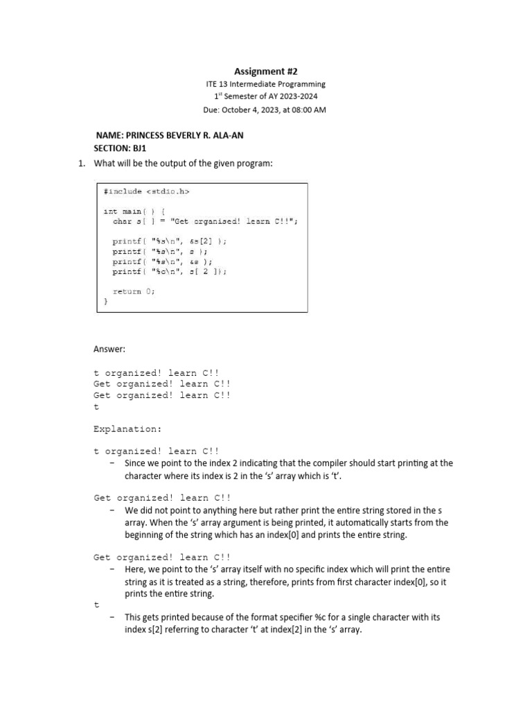 Assignment 2 Strings Pdf Pdf String Computer Science Computer Data 1352