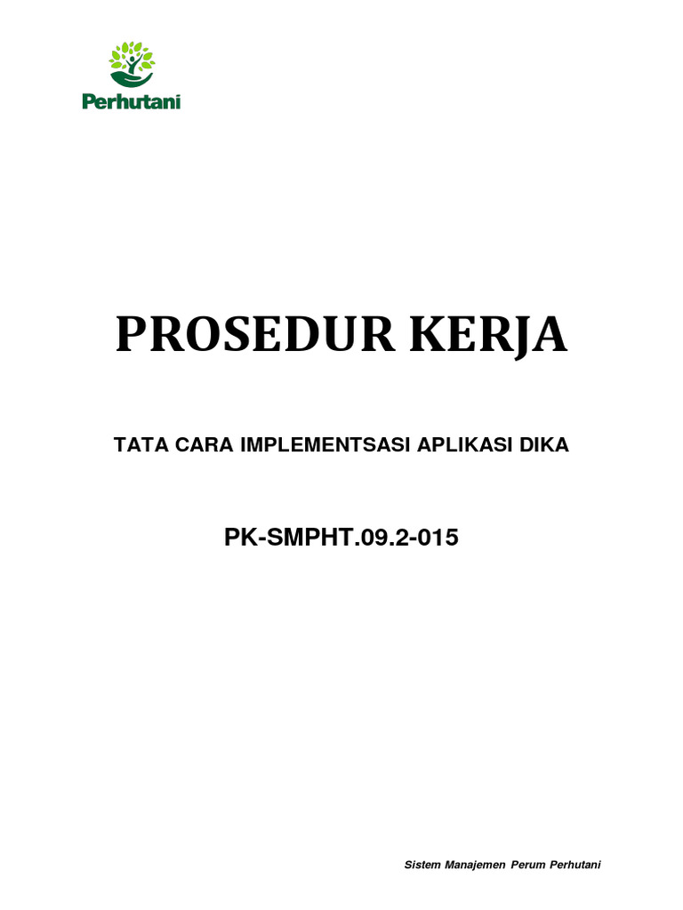 Tata Cara Implementasi Aplikasi DIKA | PDF | Bisnis