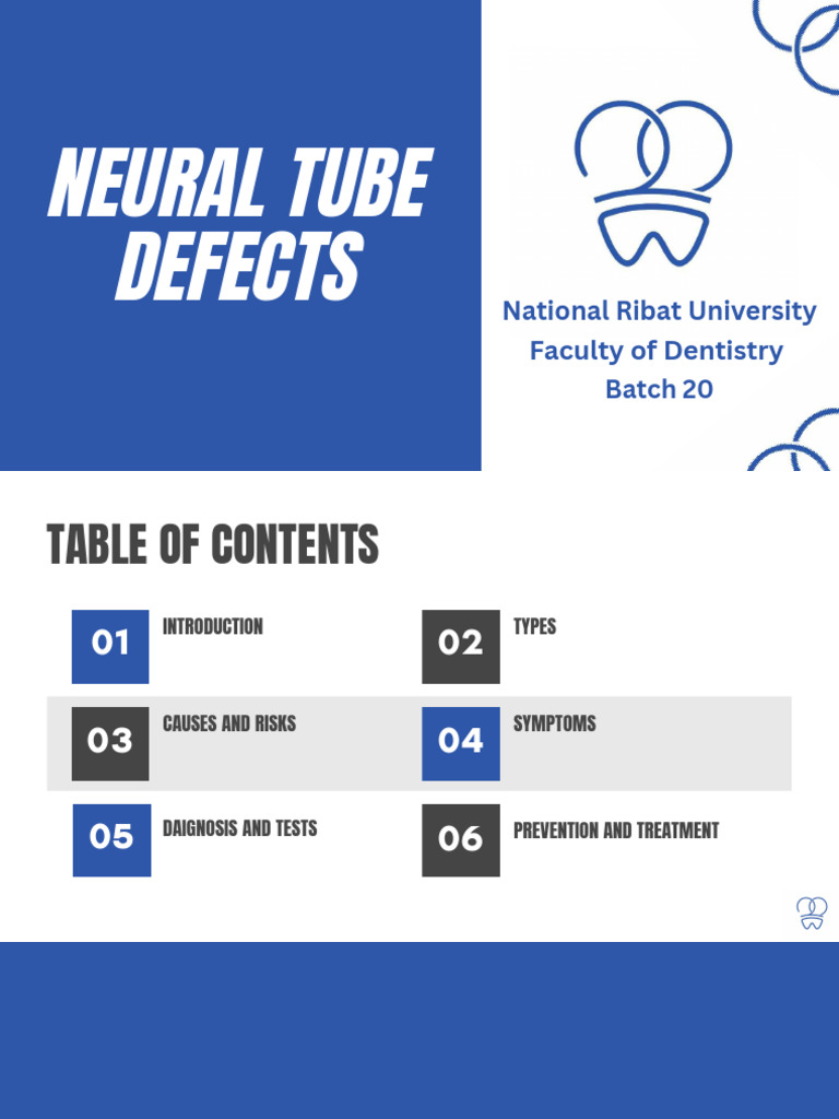 Neural Tube Defects | PDF | Clinical Medicine | Medical Specialties