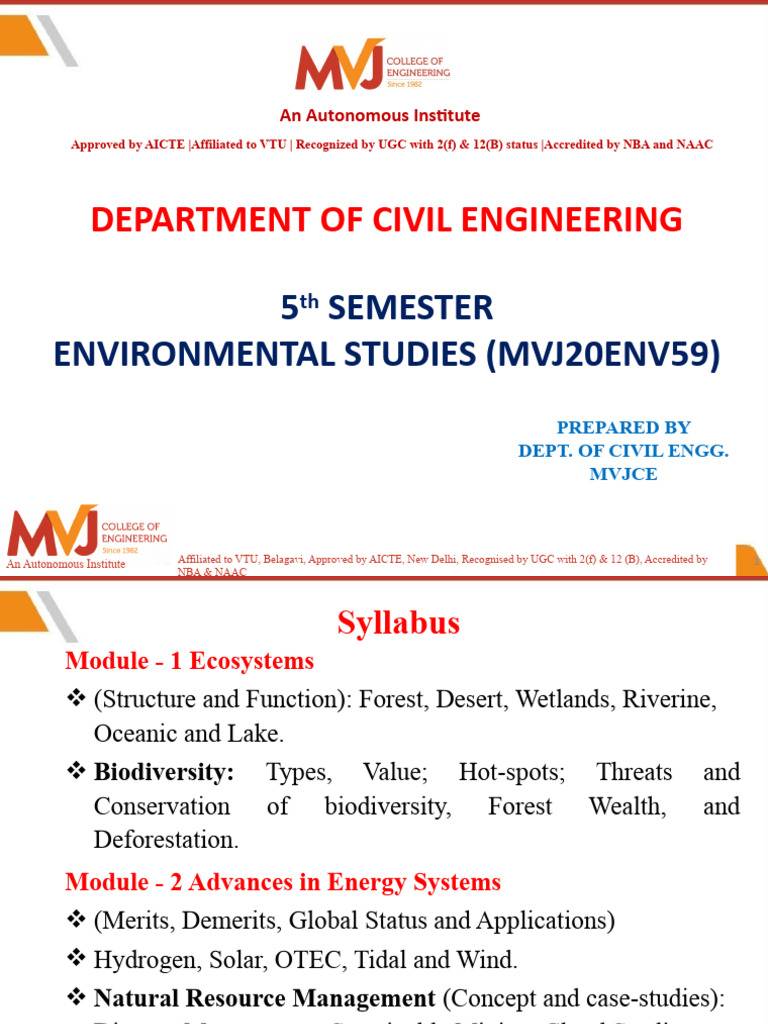 MVJ20ENV59 - MODULE 2 (Final | PDF | Hydrogen | Flood
