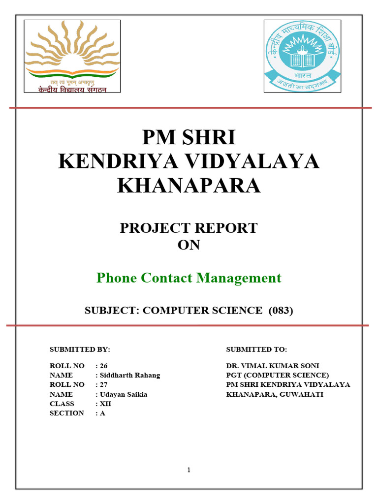 Cs Project S.e2023-24 | PDF | My Sql | Databases