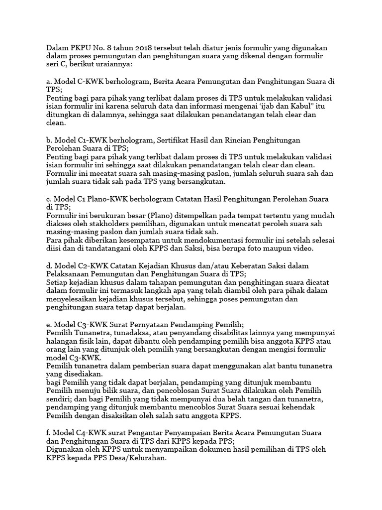 Materi BIMTEK SAKSI | PDF