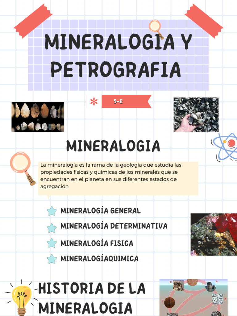 Mineralogia y Petrografia | PDF | Roca (geología) | Geología