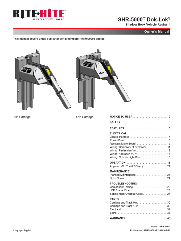 SHR5000 OM AMEN0096 2018 05 30 Web | PDF | Trailer (Vehicle ...