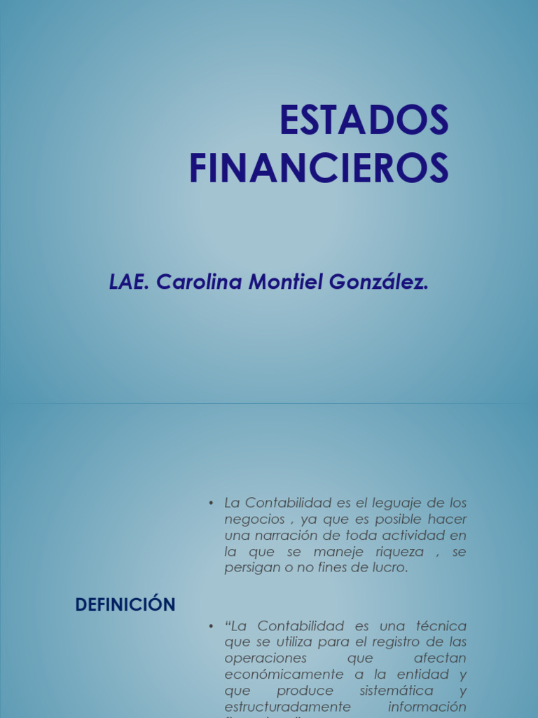 Estados Financieros | PDF | Estado financiero | Contabilidad