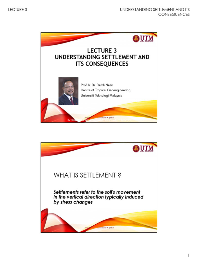 Lecture 3 Understanding Settlement and Its Consequences | PDF | Soil Science | Applied And ...